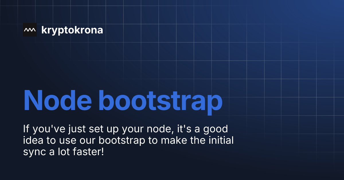 Node bootstrap | kryptokrona