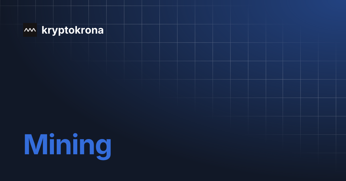Mining | kryptokrona