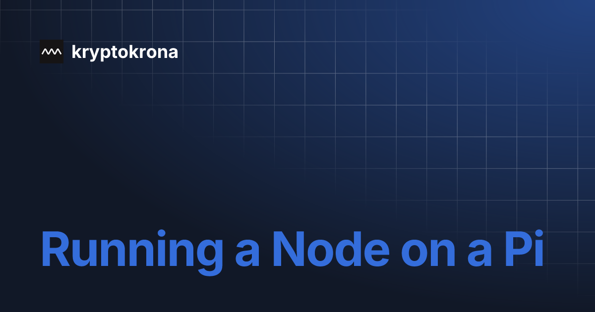 Running a Node on a Pi | kryptokrona